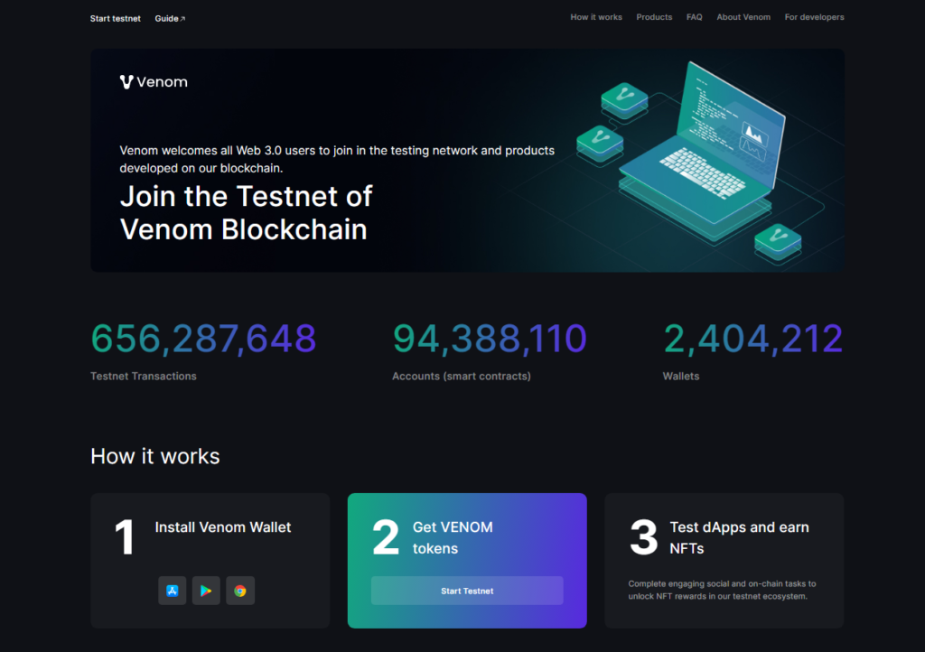 Venom Network: A Scalable and Secure Blockchain Platform for Web3 Applications